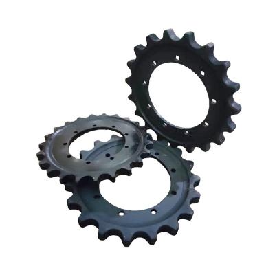 China Double Chain Excavator Track Sprocket Chassis Spare Parts Custom for sale