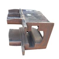 China Idler Yoke / Front Fork for Kato HD1430 Excavator Undercarriage Parts，Compatible with Kato HD1430 Excavator Idler Front Fork, Jaw Bracket, Undercarriage Components Including Four Wheels and One Track for sale
