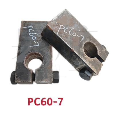 China Komatsu PC60-7 excavator towing wheel seat made from durable casting steel with precision hole position for easy installation and long lasting for sale