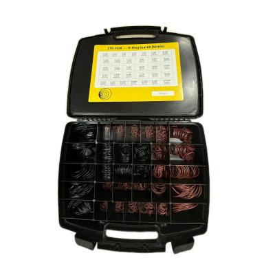 China Excavator seals repair seal set with separate grid storage box and printed size chart for easy access and reduced machine downtime for sale