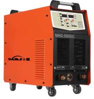 China Industrial 500A MIG Welding Machine with SiC Inverter Technology and Flux+Gas Welding Capability for sale