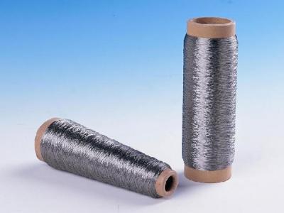 China 12μm Stainless Steel Conductive Fiber Composite Wire - 0.78g/M Weight with 125N Break Force for Intelligent Heating Textiles for sale