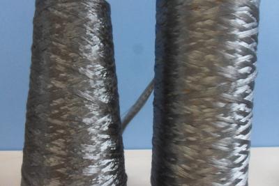 China 304SS High Temperature Resistant Metal Fiber Sewing Thread with 340N Breaking Load and 1.10% Elongation for sale