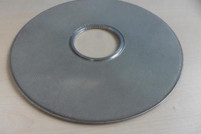 China Heat Resistant 74% Porosity Metal Filter Disc 130mm Diameter for Industrial Film Making for sale
