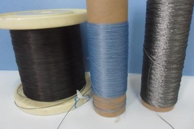 China Flexible PVC Coated Metallic Yarn - 12μm Fire Retardant Sewing Thread with 340N Breaking Load for sale