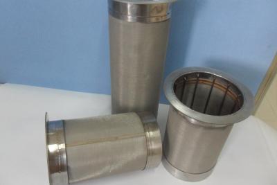 China 90 Micron Sintered Metal Filter Cartridge - 316L Stainless Steel, 1000°C Temperature Resistance, 60-200mm Diameter for sale