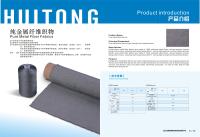 China HT-LP20 Stainless Steel Fiber Sintered Felt 0.74mm Thickness 85% Porosity 345 l/dm².min Permeability for sale