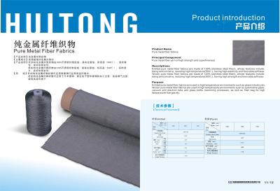 China HT-LP20 Stainless Steel Fiber Sintered Felt 0.74mm Thickness 85% Porosity 345 l/dm².min Permeability for sale