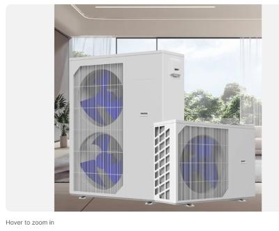 China 8 kw R 32 Electric Air Source Heat Pump 4-in-1 for Hot Water Floor Heating Cooling Heating for Hotels with Durable Metal Housing for sale