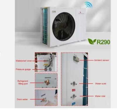 China 10KW & 15KW Electric Air Source Heat Pump EVI Metal Housing for Hotel Floor Heating & Warm Water Certified for Warmth Efficiency for sale