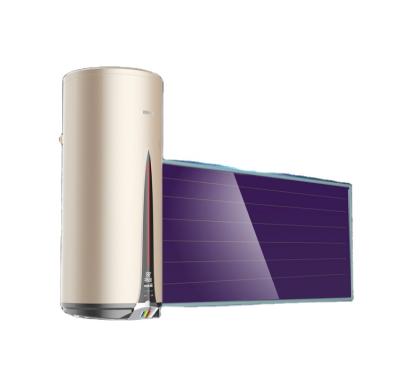 China Polyurethane Tank Solar Hot Water System Solar Water Heater with Liquid Flat Plate Collector and High Density for sale