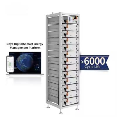China 2024 New BOS-G Best 100Ah Lifepo4 Lithium Ion Home Battery Energy Storage System Stackable Boxes with CAN Communication Port for sale