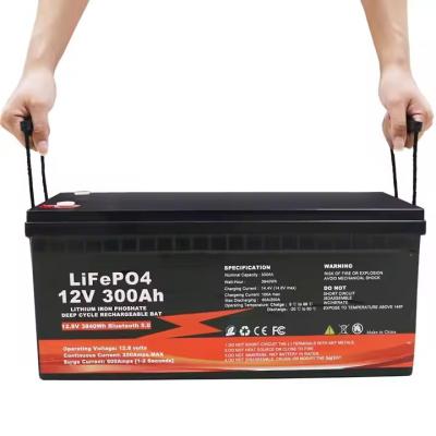 China 200Ah 300ah 400ah Lifepo4 Pack Energy Storage Solar Battery 12V for Home Solar Panel IP65 Split Stackable System for sale