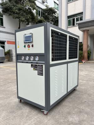 China PLC Control System Water Chiller Machine Offering High Low Pressure Overload Anti freezing Phase Sequence Protection and Refrigerant R22 R407C R134A R410A for sale