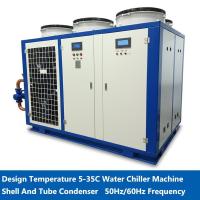 China Design Temperature 5-35C Water Chiller Machine with Shell And Tube Condenser and 50Hz/60Hz Frequency for sale