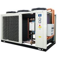 China Finned Condenser Water Chiller Machine with High Low Pressure Overload Anti-freezing Phase Sequence Protection System Noise Level 65dBA for sale