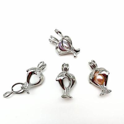 China Pearl Cage Locket Findings Cage Pendant For Oyster Pearl Girl Women Gits Dropshipping for sale
