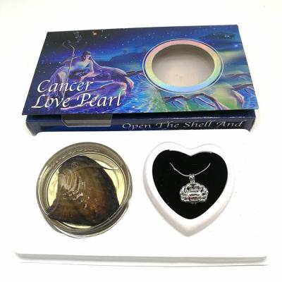 China Natural Wish Freshwater Love Pearl Precious 12 Horoscope Zodiac  Cage Holder Necklace Pendant Gift Set for sale