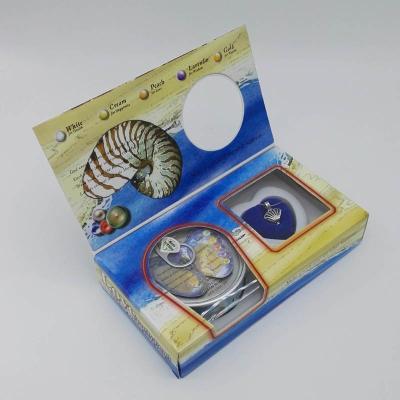 China Freshwater Pearl Gift Set With Neckalce And Shell Shape Cage Pendant for sale