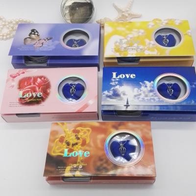 China DIY Freshwater Pearl Jewelry Gift Love Pearl Necklace Set Oyster Drop Pendant Prefect Gifts for sale