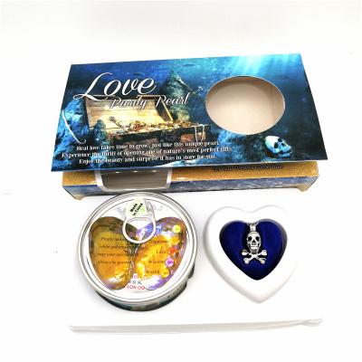 China Nice Gift Love Pearl and Wish Pearl Gift Set With Neckalce and Skull  Cage Pendant for sale