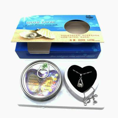 China Prefect Jewelry Gift Love Pearl and Wish Pearl Gift Set With Neckalce and Drop Cage Pendant for sale