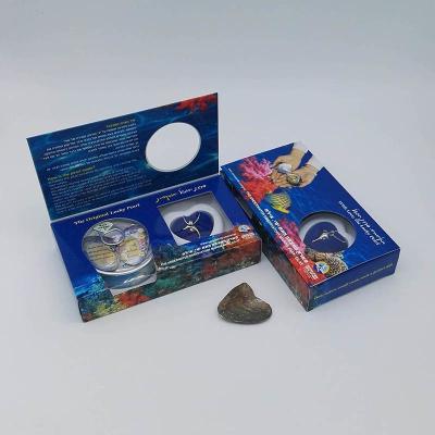 China Custom Color Box Love Pearl Necklace Set Oyster Cage Pendant  Wish Pearl Jewelry Gift Box for sale