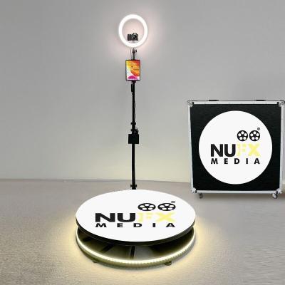 China Automatic Metal 360 Selfie Photo Video Booth With Adjustable Spinning Arm for sale