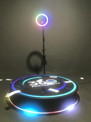 China RGB LED Light 360 Video Photo Booth For Parties Stand On for sale