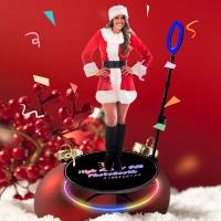 China Rotating 360 Manual Photo Booth 12 Inch Ring Light for sale