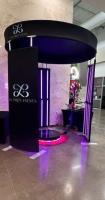 China Green Screen Inflatable 360 Booth Enclosure With Led Lights for sale