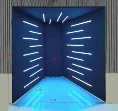 China Lightweight Custom 360 Photo Booth Background With LED Lights for sale