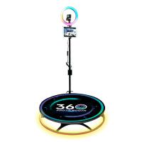 China Selfie Holders Automatic 360 Photo Booth With Extendable Stand On Ring Light for sale