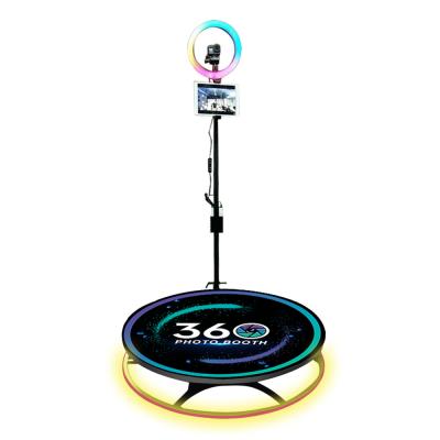 China Selfie Holders Automatic 360 Photo Booth With Extendable Stand On Ring Light for sale