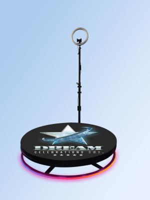 China Portable 360 Degree Photo Booth Video Selfie Slow Motion Automatic Rotating Platform for sale