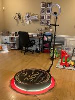 China Portable 360 Degree Photo Booth Video Selfie Slow Motion Automatic Rotating Platform for sale
