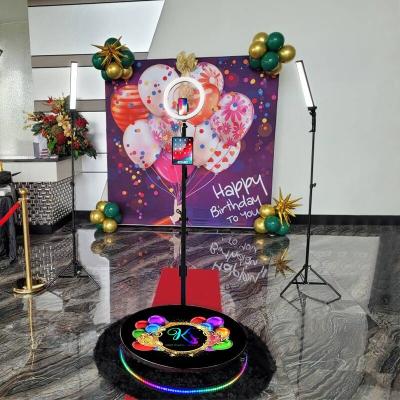 China Metal 360 Camera Photo Booth Rotating Machine For Event Parties for sale