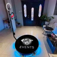 China Free Logo Slow Motion Portable 360 Photo Booth Video Spin Camera For Parties for sale