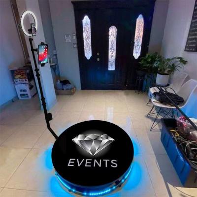 China Free Logo Slow Motion Portable 360 Photo Booth Video Spin Camera For Parties for sale