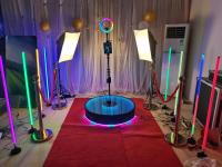 China Slow Motion 360 Degree Rotating LED Photo Video Booth Automatic for sale