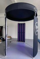 China Circle square 360 Photo Booth Enclosure Backdrop With Led Lights And Fabric for sale