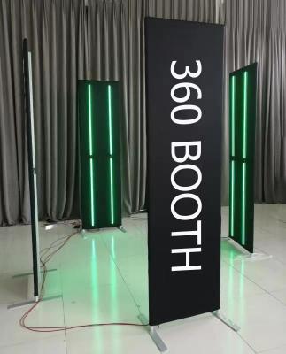 China 360 Video Photo Booth Enclosure Backdrop With Customized Logo Service for sale