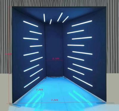 China Vogue Led Lights 360 Photo Booth Backdrop With Tension Fabric for sale