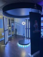 China New Design RGB Led Light 360 Photo Booth Backdrop Enclosure For Parties for sale