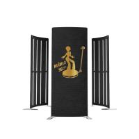 China Aluminum Tension Fabric Exhibition 360 Photo Booth Enclosure Backdrop Portable Modern for sale