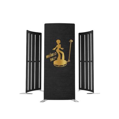 China Aluminum Tension Fabric Exhibition 360 Photo Booth Enclosure Backdrop Portable Modern for sale
