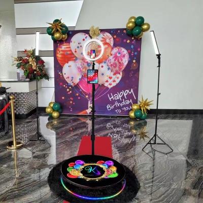 China 68cm Diamater Wondearful Logo 360 Photo Booth For Parties for sale