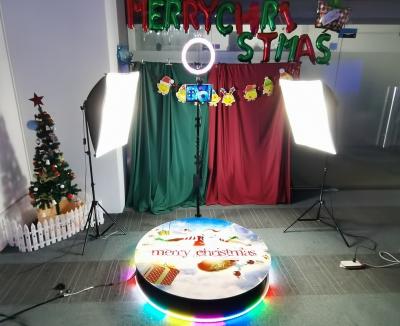 China Portable Spin Camera Video Slow Motion 360 Photo Booth Machine With Rotating Stand for sale