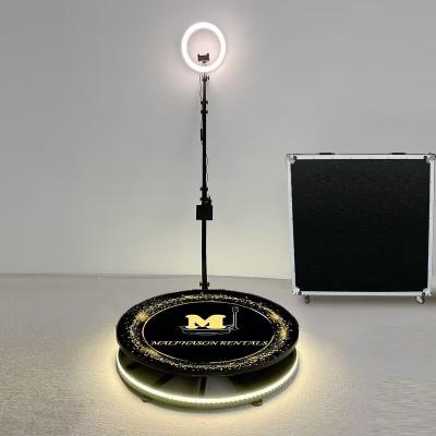 China Shooting Metal 360 Selfie Booth With Multipul Devices Holder for sale
