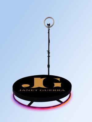 China Full Metal Or Glass Material 360 Degree Photo Booth With Stable Flight Case for sale
